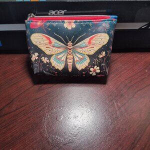 Handmade | Bags | Handcrafted Raw Edge Pouch Charming Patterned Front ...